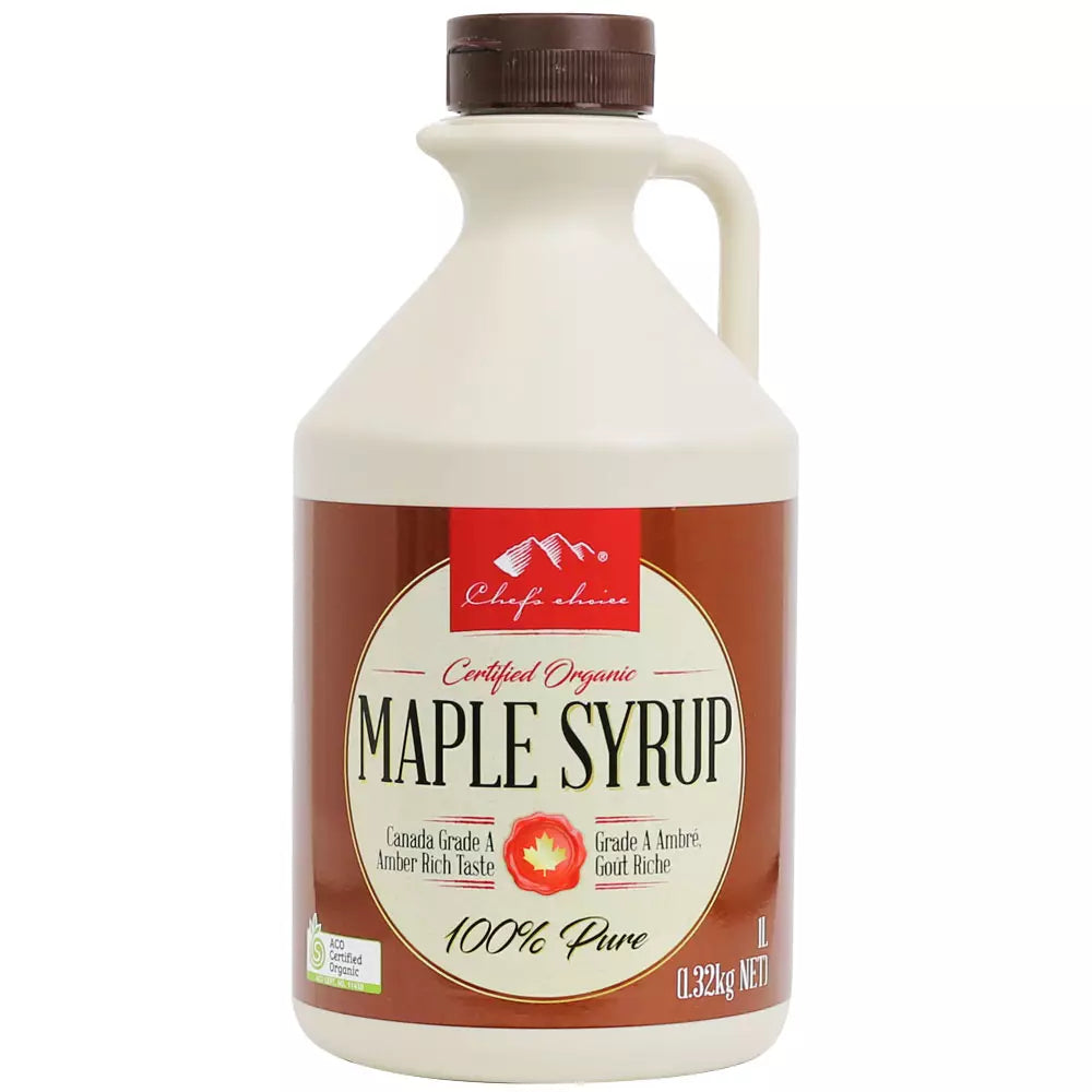 Chef's Choice Maple Syrup 1l – About Me Organics