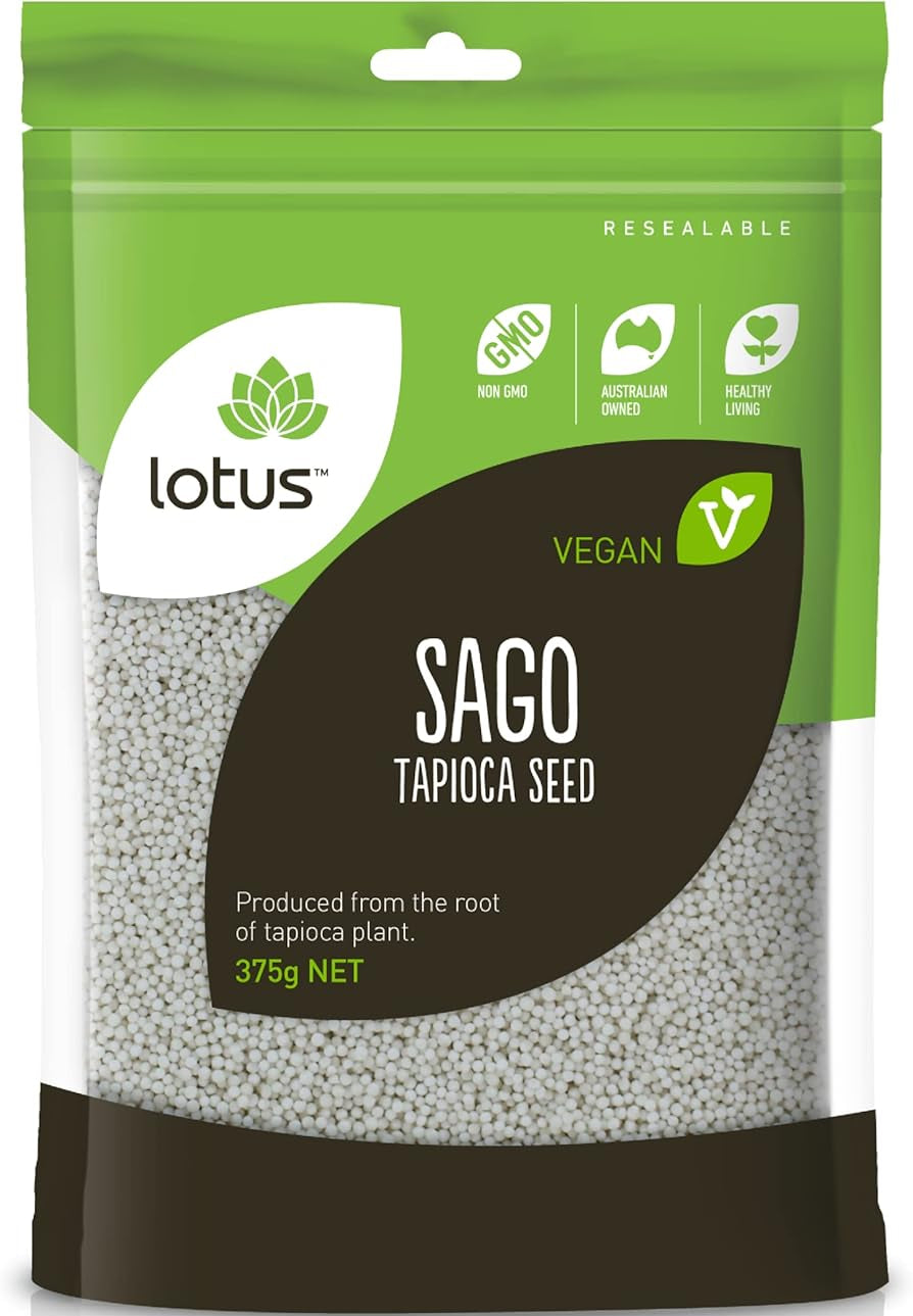 Lotus Sago Tapioca Seed 375g – About Me Organics