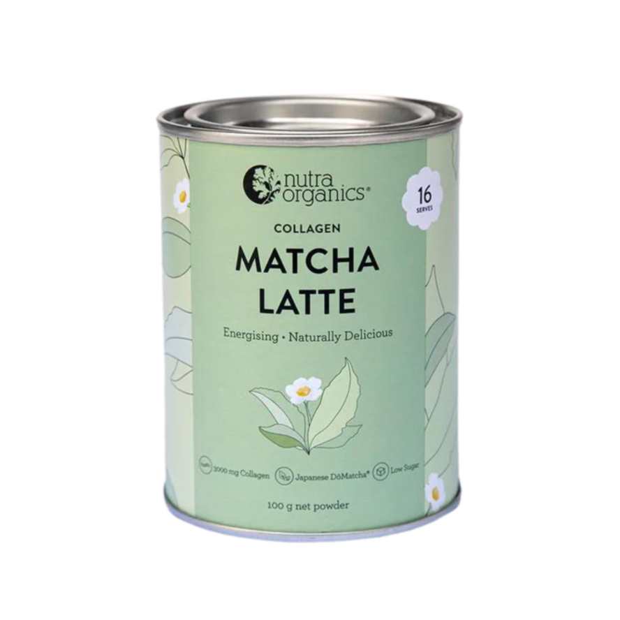 Nutra Organics Collagen Matcha Latte 100g – About Me Organics