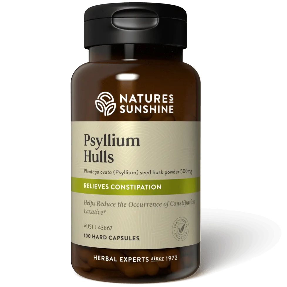 Natures Sunshine Psyllium Hulls 100c – About Me Organics