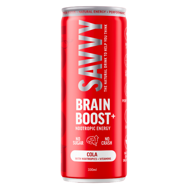 Savvy Beverage Brain Boost Drink Cola 330ml – About Me Organics