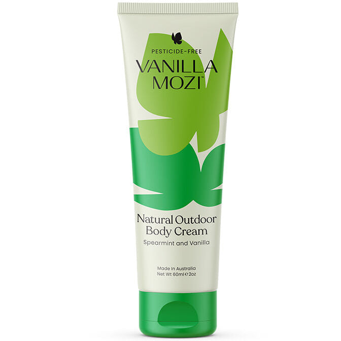 Vanilla Mozi Outdoor Body Cream Tube 60ml – About Me Organics