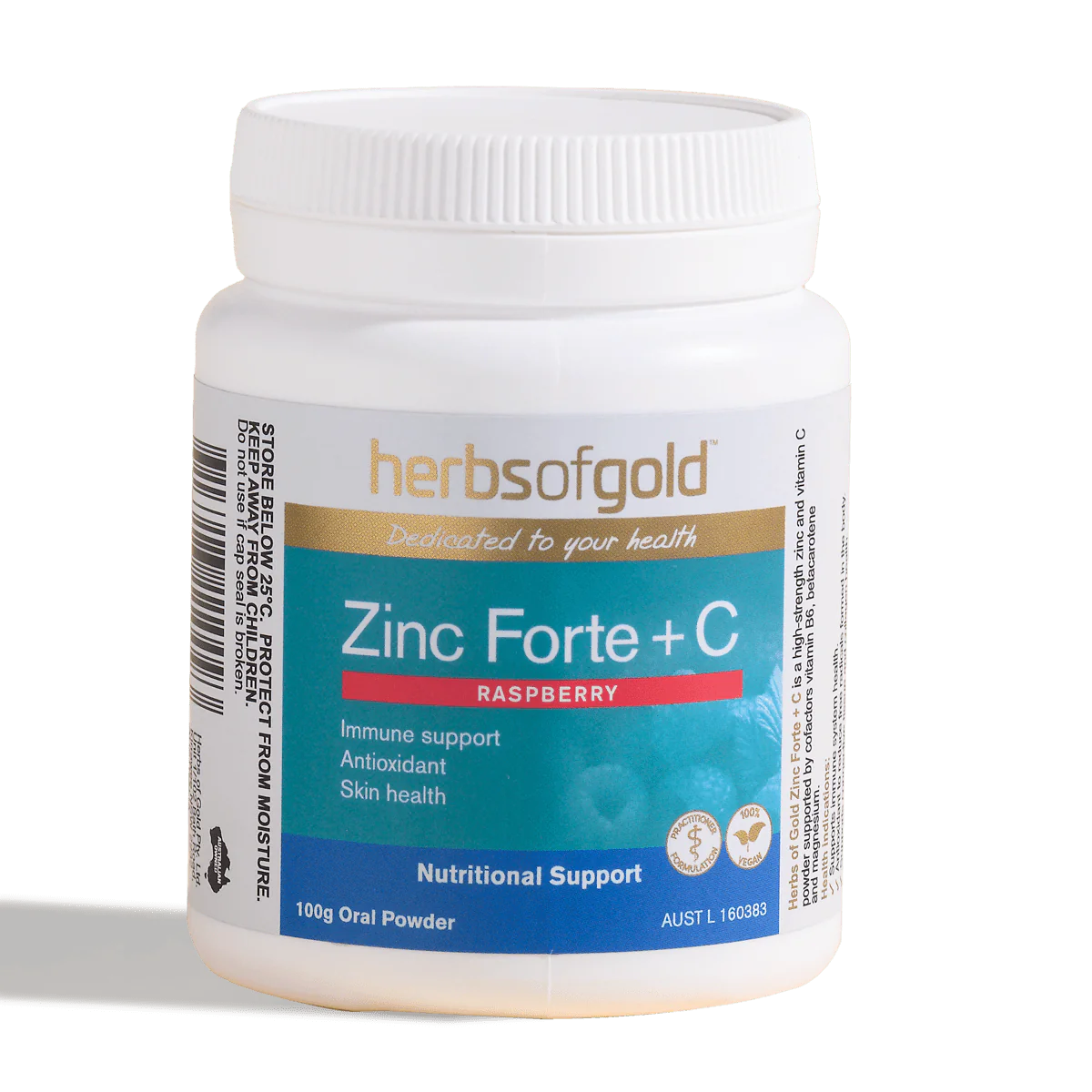 Herbs Of Gold Zinc + C 100g – About Me Organics