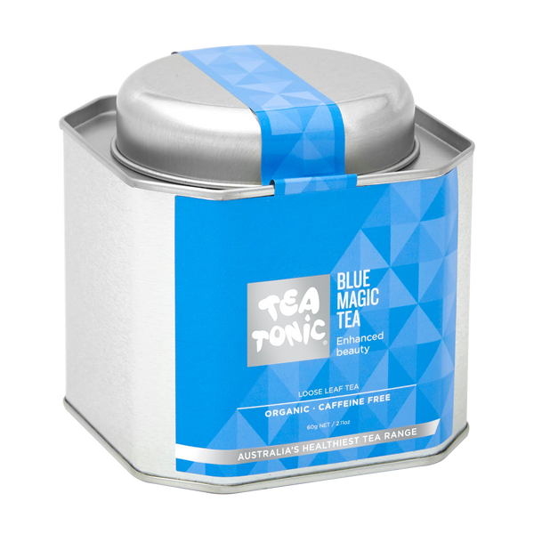 Tea Tonic Organic Blue Magic Tea Caddy Tin 60g – About Me Organics