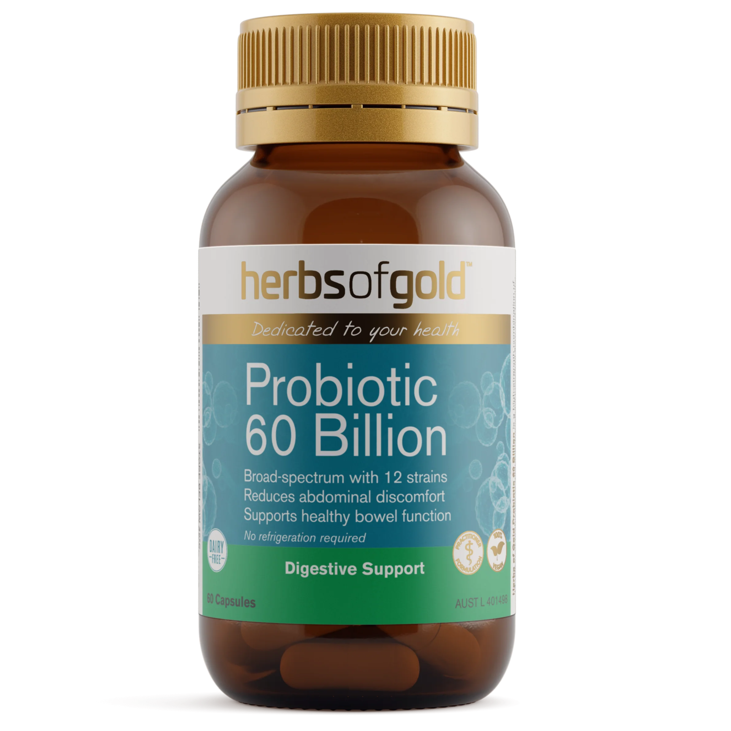 Herbs Of Gold Probiotic 60 Billion – About Me Organics