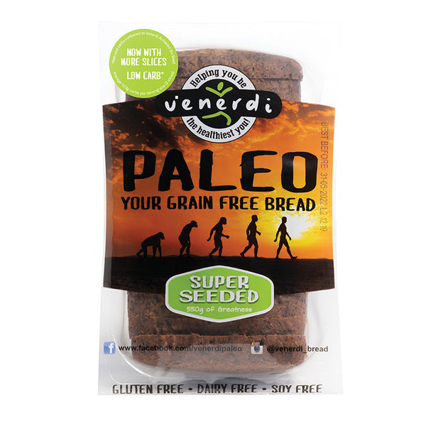 Venerdi Paleo Super Seeded Bread 580g – About Me Organics