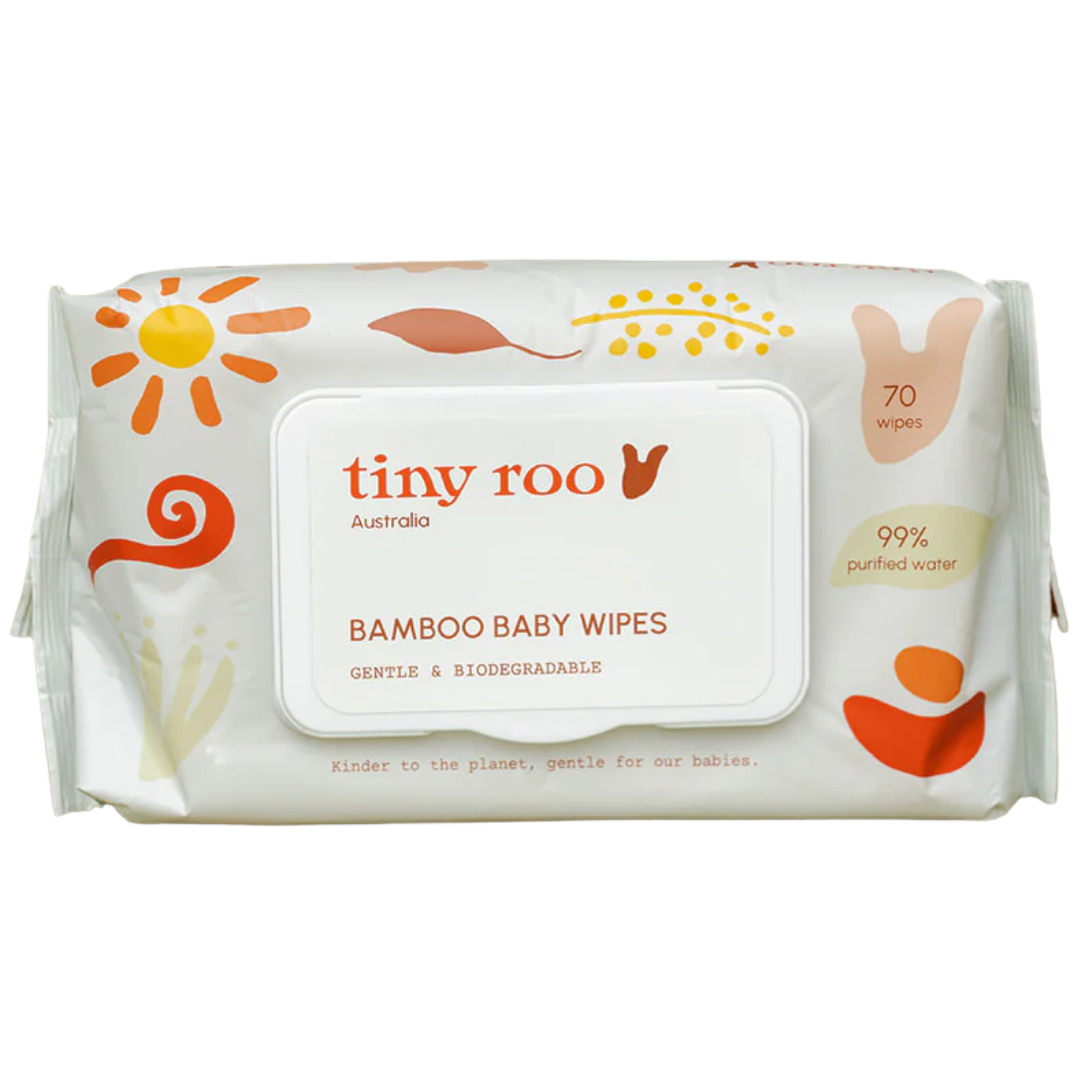 Tiny Roo Australia Bamboo Baby Wipes Singles – About Me Organics
